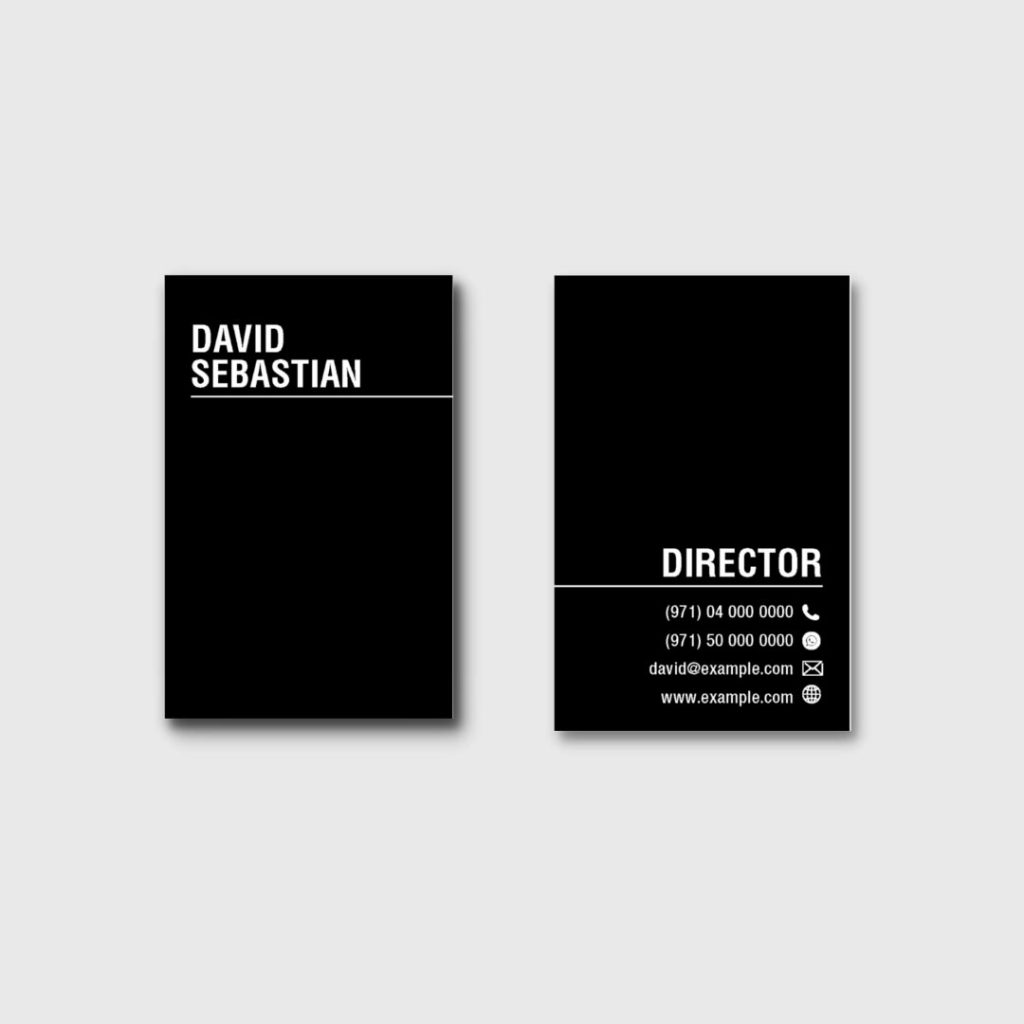 Portrait Business Card Printing in Dubai, UAE - Desing your Custom ...