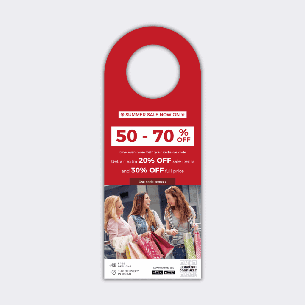 Make Your Door Hangers Printing in Dubai | UAE- Printsouq