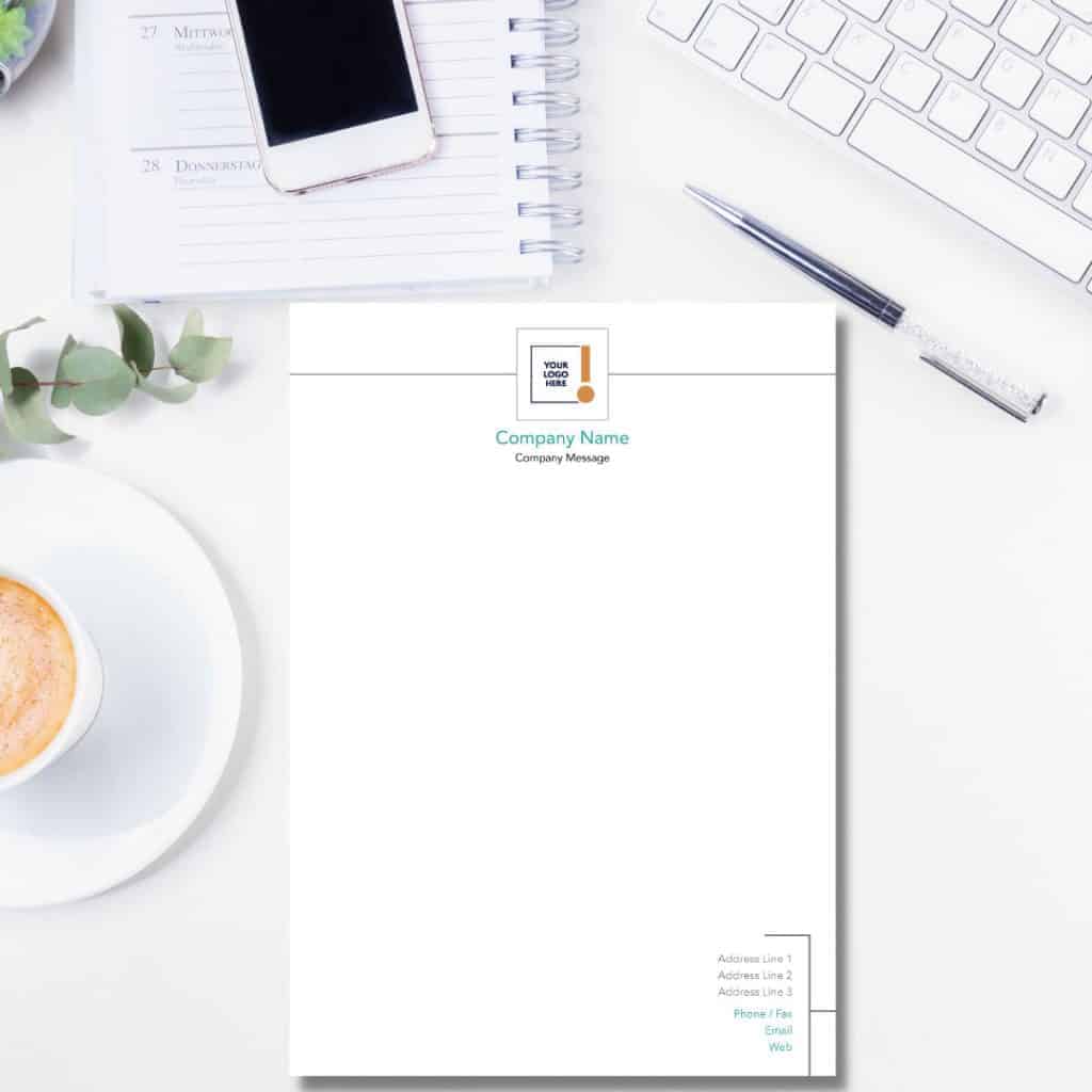 Minimalist Company Logo Letterhead Printing in Dubai | Custom ...