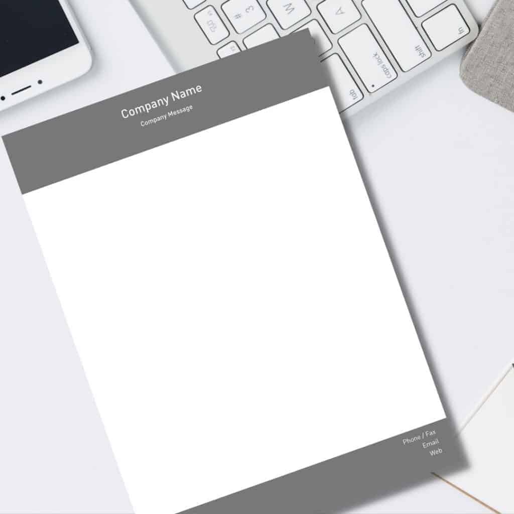 Standard corporate Letterhead Printing in Dubai | Custom Letterhead ...