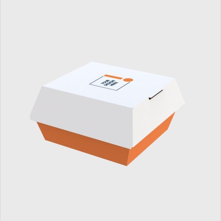 Burger Box White - Printsouq