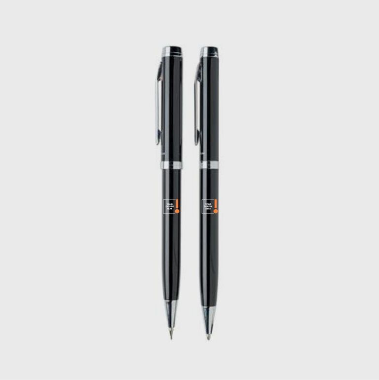 Swiss Peak Pen Set - Black - Printsouq