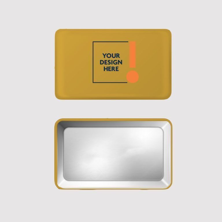Rectangular Flat Metal Badge - Printsouq