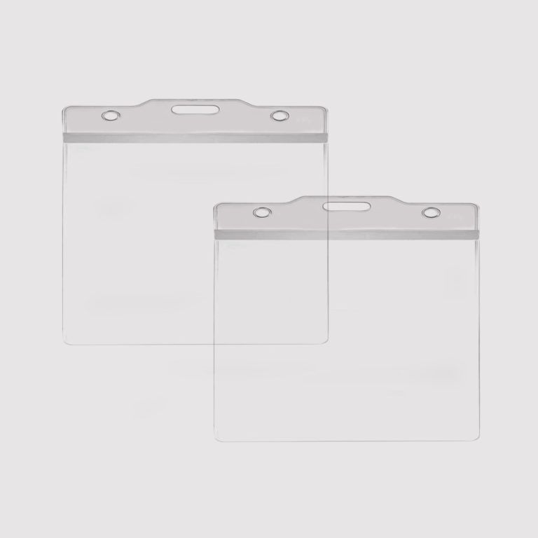 Clear Plastic ID Card Holder - Printsouq