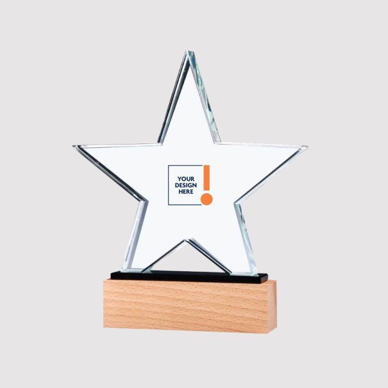 Star Shaped Crystal Awards - Printsouq
