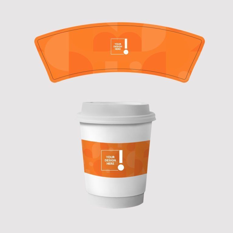 Paper Cup sleeves 8oz - Printsouq