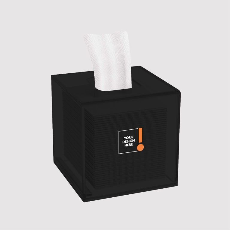 Acrylic Square Tissue Box - Printsouq